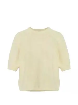 GESTUZ Alpha Short-sleeved Jumper - Neutrals