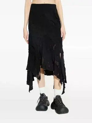 AVAVAV Frayed Hem Skirt
