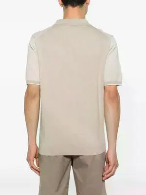 Corneliani V-neck Knitted Polo Shirt