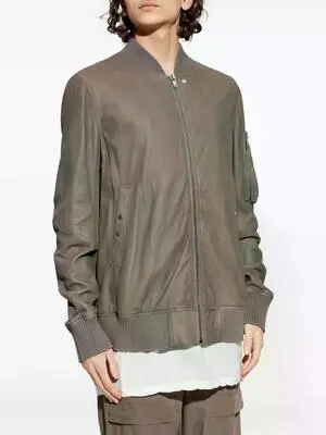 Rick Owens Classic Flight Leather Jacket - Brown