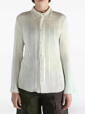 Issey Miyake Pleated Buttoned Shirt