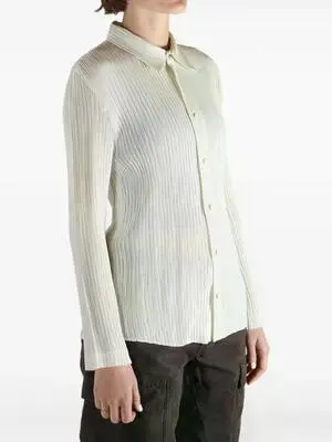 Issey Miyake Pleated Buttoned Shirt
