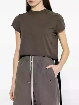 Rick Owens Cropped Small Level T-shirt - Brown
