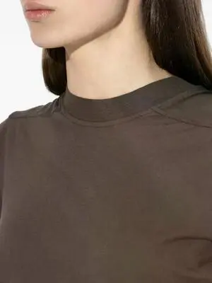 Rick Owens Cropped Small Level T-shirt - Brown