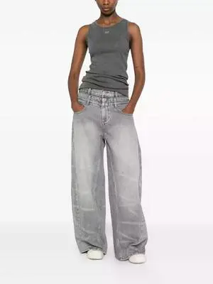 FENG CHEN WANG Cotton Wide Leg Jeans