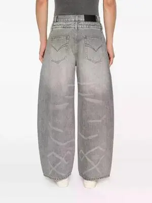 FENG CHEN WANG Cotton Wide Leg Jeans