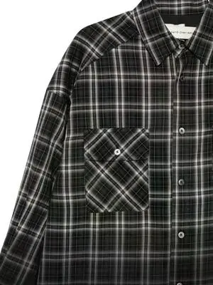 FENG CHEN WANG Checked Pocket Shirt