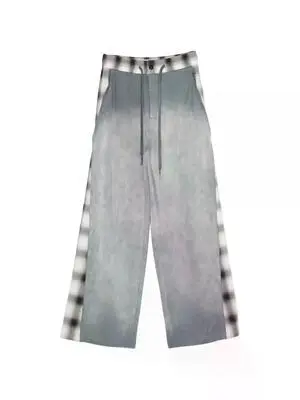 FENG CHEN WANG Plaid Drawstring Track Pants