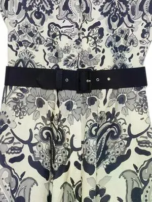 SARA ROKA Glady Damask-print Midi Dress