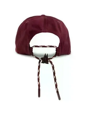 Moncler Baseball Cap With Tonal Logo Appliqu - Red