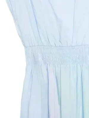 ROBERTO COLLINA Elasticated-waist Midi Dress - Blue