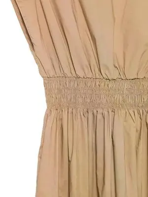 ROBERTO COLLINA Crew-neck Midi Dress - Neutrals