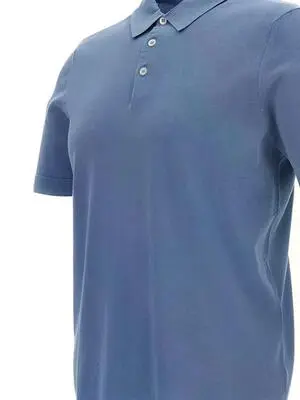 DRUMOHR Button Polo Shirt - Blue