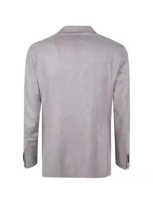 Tagliatore Peak-lapel Single-breasted Blazer - Grey