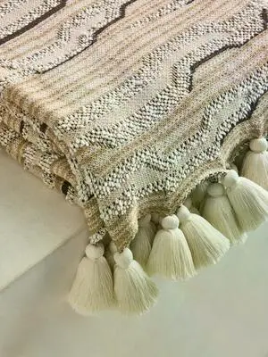SOHO HOME Cloud Knitted Tassel-detail Throw