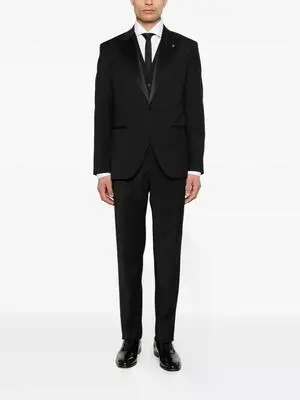 MANUEL RITZ Long-sleeve Buttoned Suit - Black