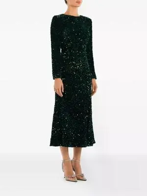POST MERIDIEM Sequin-embellished Midi Dress