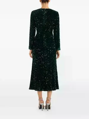 POST MERIDIEM Sequin-embellished Midi Dress