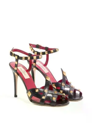 Valentino Garavani Studded Stiletto Sandals - Black