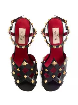 Valentino Garavani Studded Stiletto Sandals - Black
