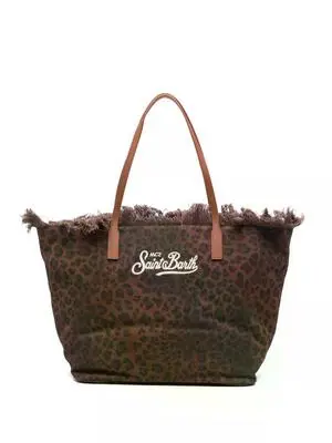 MC2 SAINT BARTH City Fringed-detail Tote Bag - Brown