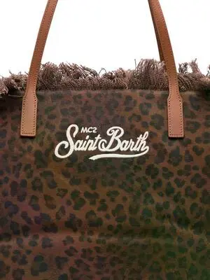 MC2 SAINT BARTH City Fringed-detail Tote Bag - Brown