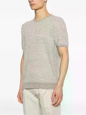 Corneliani Striped Crew-neck T-shirt