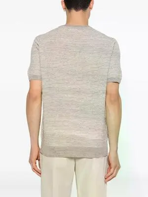 Corneliani Striped Crew-neck T-shirt