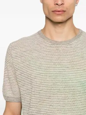 Corneliani Striped Crew-neck T-shirt