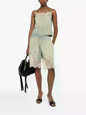 DIESEL® Lace-trimmed Top - Neutrals