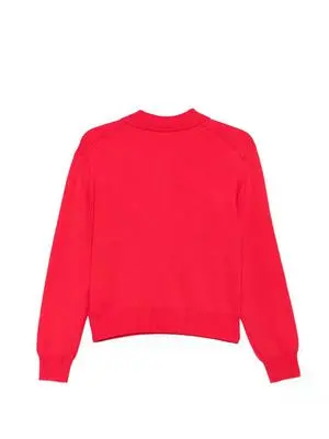 DUNST Button Collared Polo Shirt - Red
