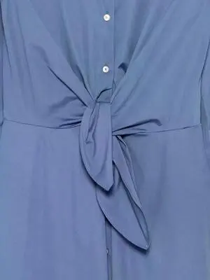 SARA ROKA Dralla Buttoned Midi Dress - Blue