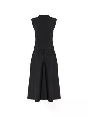SAMSOE SAMSOE High-neck Gathered Midi Dress