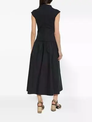 SAMSOE SAMSOE High-neck Gathered Midi Dress