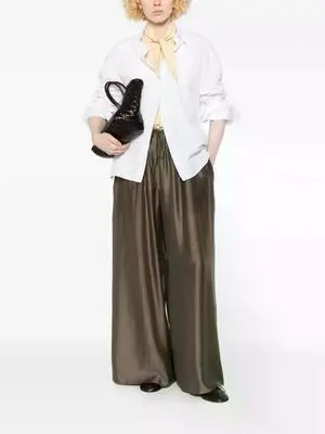 ENTIRE STUDIOS Drawstring-waist Palazzo Pants - Brown