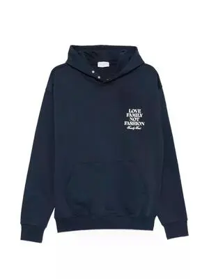 FAMILY FIRST Lettering Hoodie - Blue