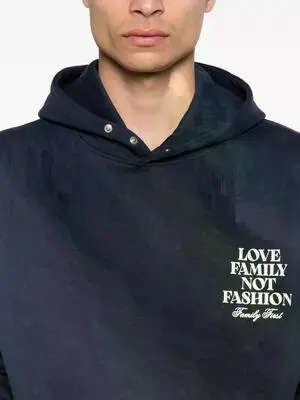FAMILY FIRST Lettering Hoodie - Blue
