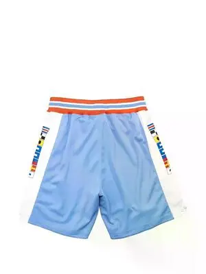 Mitchell & Ness Nba Clippers 80 Striped Logo Shorts - Blue