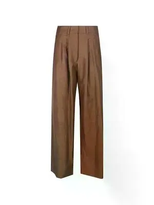 PT TORINO Pleated Trousers - Brown