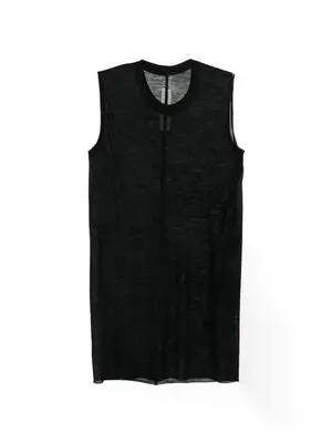 Rick Owens Crew-neck Tank Top - Black