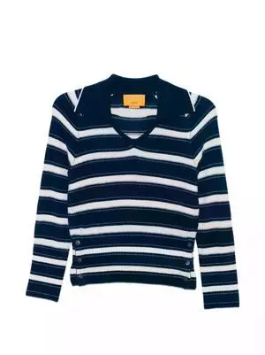 Guest In Residence Striped Sweater - Blue