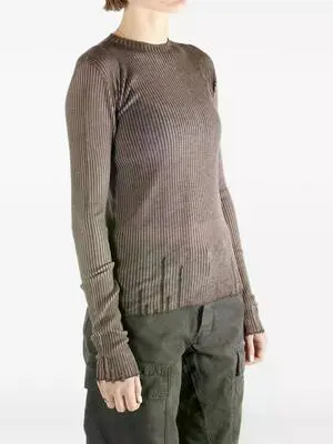 UMA WANG Ribbed Long-sleeve Top