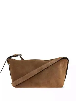 Moschino Leather Zip Tote - Brown