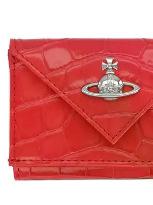 VIVIENNE WESTWOOD Croc-effect Orb Wallet