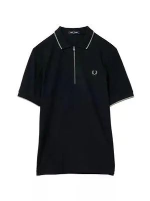 Fred Perry Crepe Pique Polo Shirt - Blue