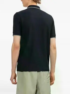 Fred Perry Crepe Pique Polo Shirt - Blue