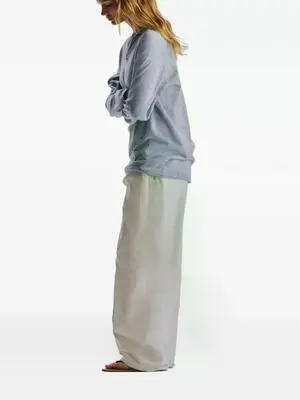 THE ROW Niosa V-neck Top - Blue