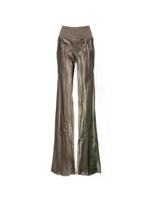 Rick Owens Bias Wide Leg Trousers - Brown