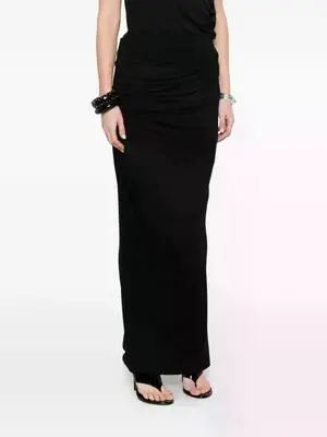 ENTIRE STUDIOS Ruched Skirt - Black