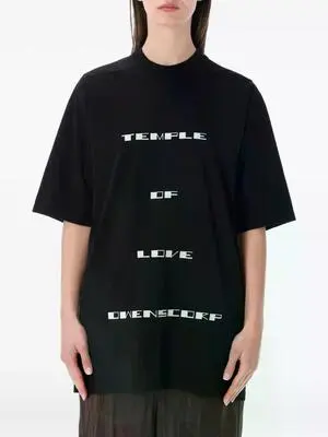 Rick Owens Printed T-shirt - Black